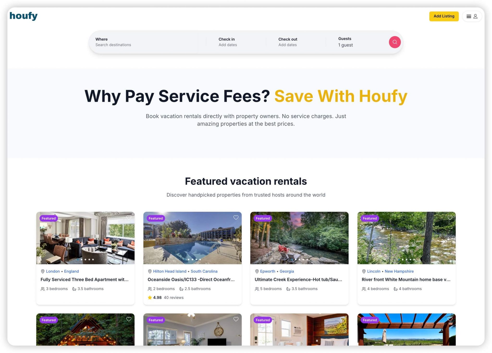Houfy for Vacation Rentals: What to Know Before Listing